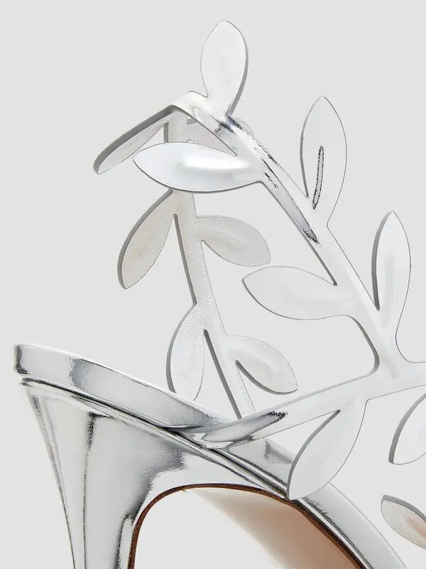 GIANVITO ROSSI Flavia 105mm Sandals - Silver