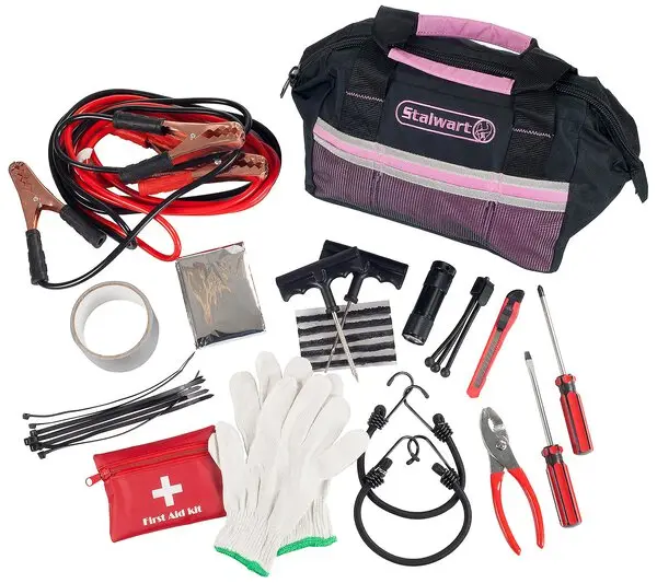 STALWART Roadside Emergency Car Kit 55-piece Ac Cessories Set - One-color