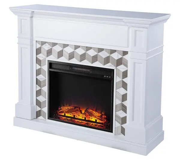 SEI FURNITURE Darvingmore Basic Fireplace With Arble - One-color