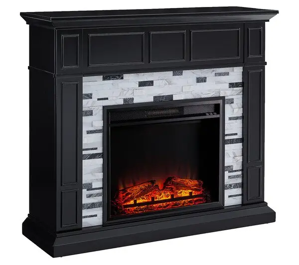 SEI FURNITURE Drovling Marble Basic Fireplace