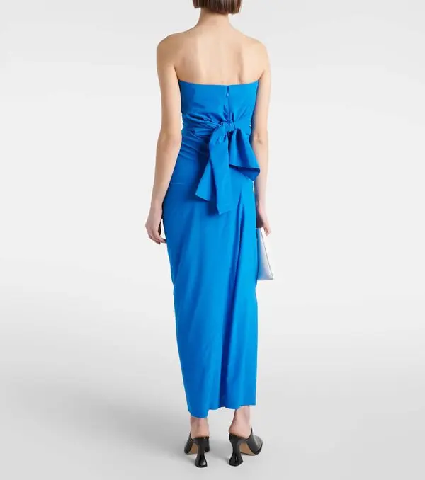 Proenza Schouler Odette Strapless Maxi Dress In Blue - 40% Off |  Editorialist