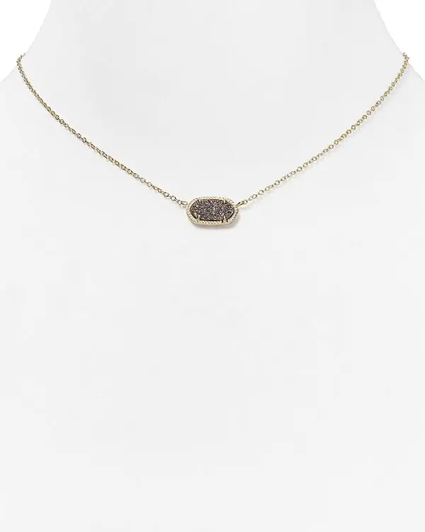 Kendra Scott Elisa Pendant Necklace - Gold/platinum Drusy