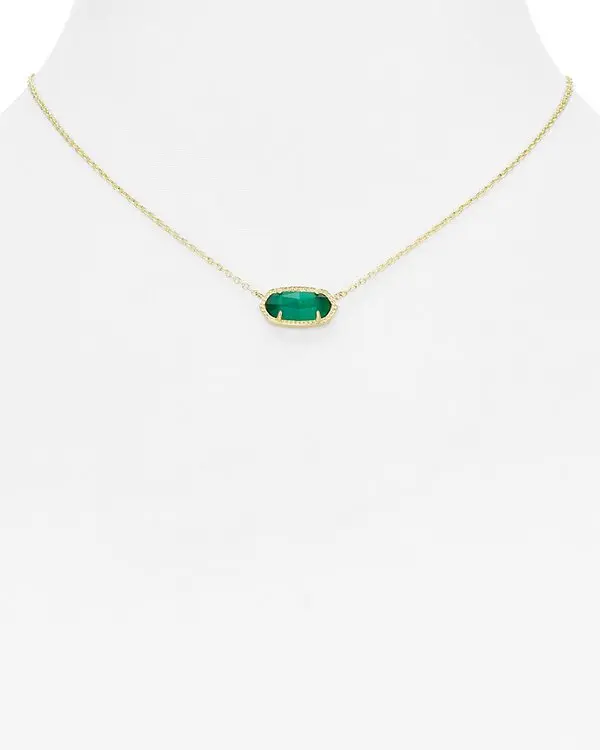 Kendra Scott Elisa Pendant Necklace - May/emerald Cats Eye
