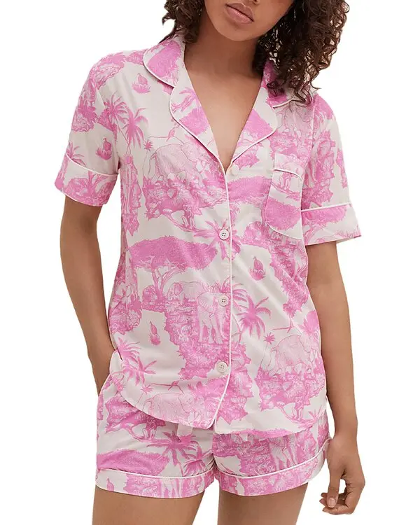 Desmond & Dempsey Deia Short Pajama Set