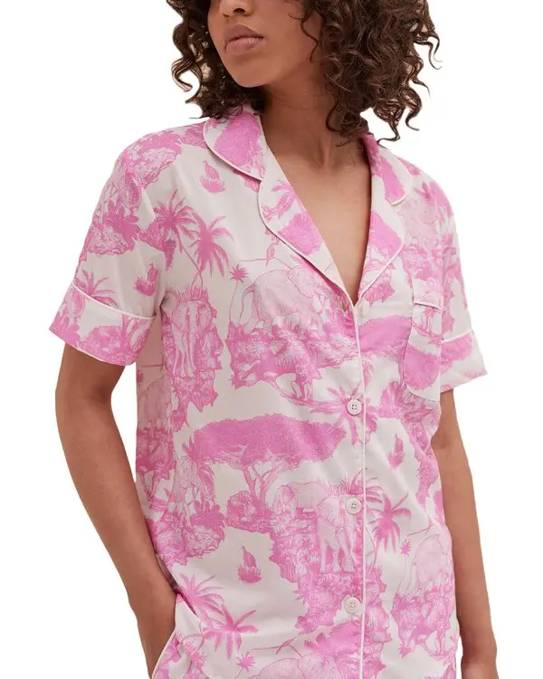Desmond & Dempsey Deia Short Pajama Set