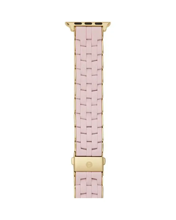 Michele Peony Pearlized Silicone Band For Apple Watch - Pink