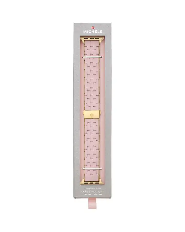 Michele Peony Pearlized Silicone Band For Apple Watch - Pink