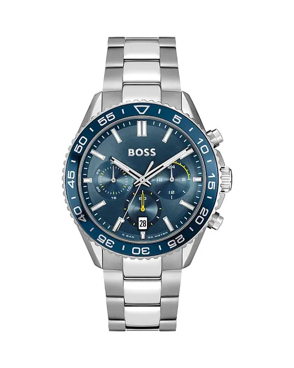 Hugo Boss Runner Chronograph 43mm - Blue/silver