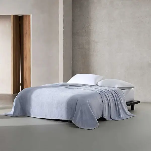 Calvin Klein Core Plush Solid Bed Blanket