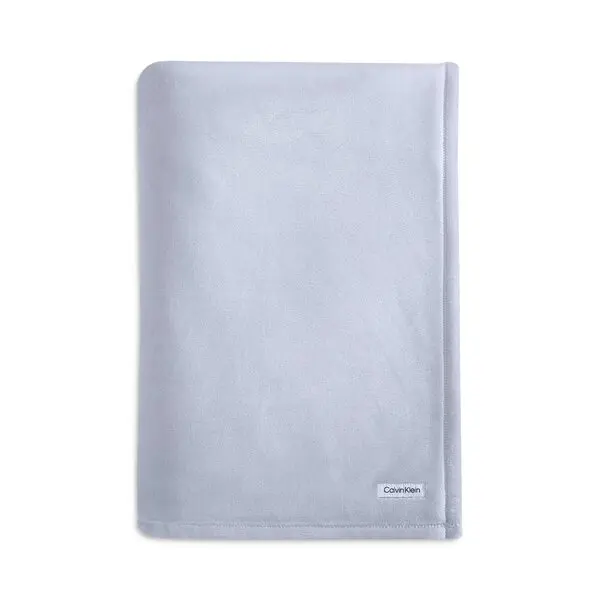 Calvin Klein Core Plush Solid Bed Blanket