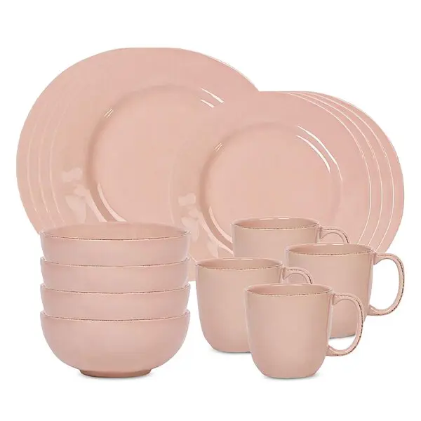 JULISKA Puro 16 Piece Dinnerware Set, Service For 4 - Blush