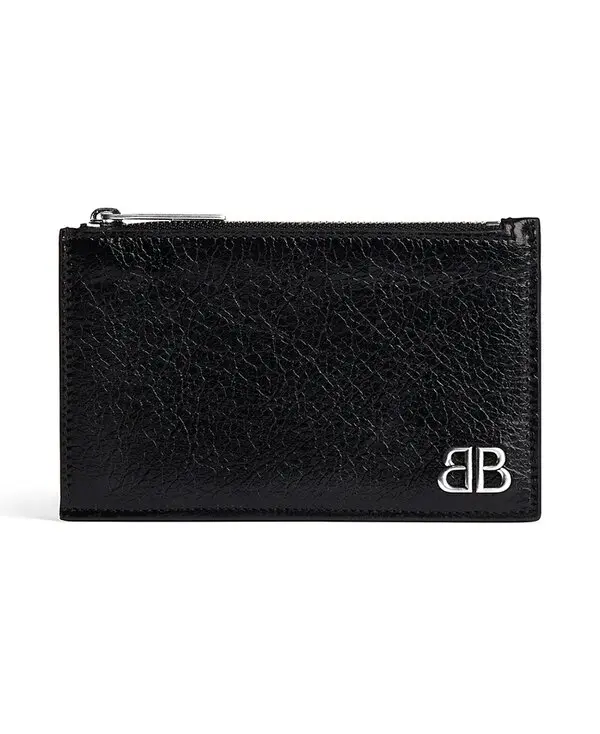 Balenciaga Monaco Long Coin And Card Holder - Black