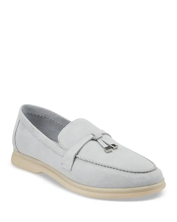 MARC FISHER LTD. Yanelli Suede Loafers - Light Blue
