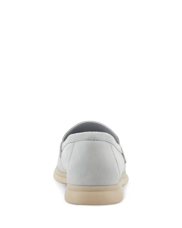 MARC FISHER LTD. Yanelli Suede Loafers - Light Blue