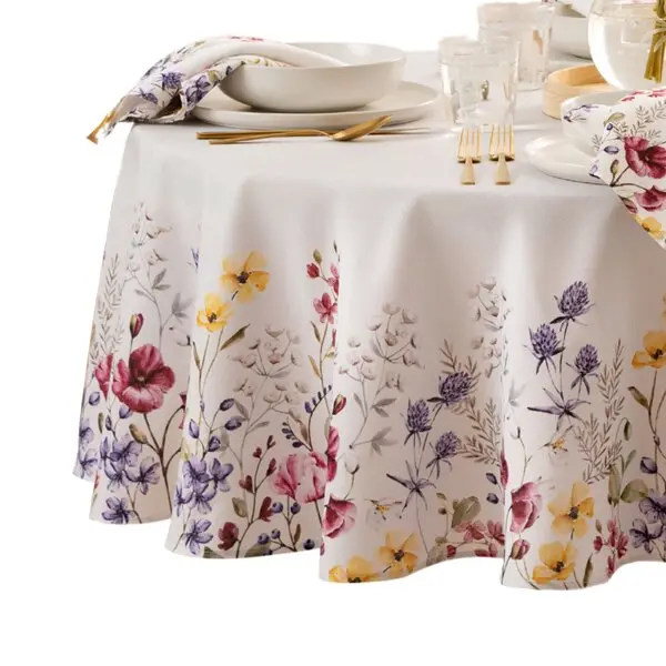 ELRENE HOME FASHIONS Wildflower Tablecloth, 70 X 70