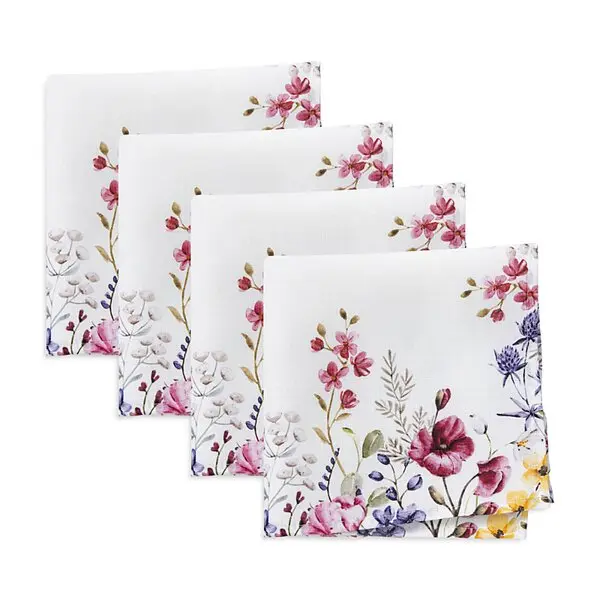 ELRENE HOME FASHIONS Wildflower Napkins, Set Of 4 - Multi