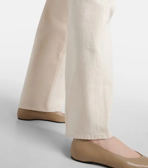 TOTEME High-rise Wide-leg Jeans - White
