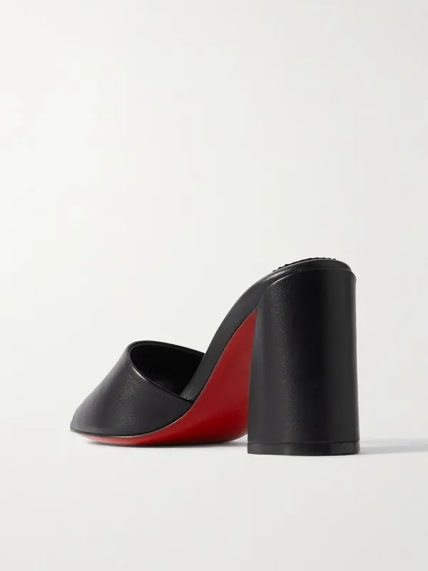CHRISTIAN LOUBOUTIN Jane 85 Leather Mules