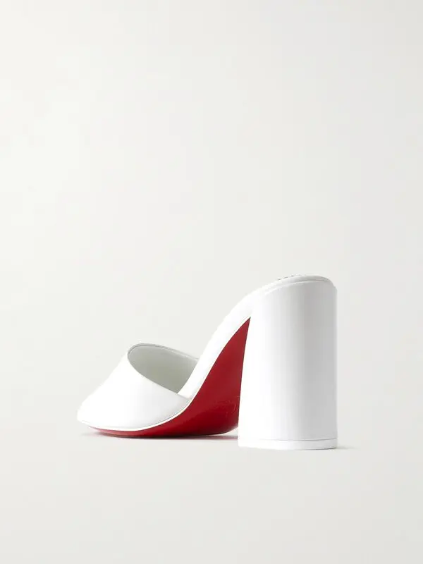 CHRISTIAN LOUBOUTIN Jane Leather Mules - White