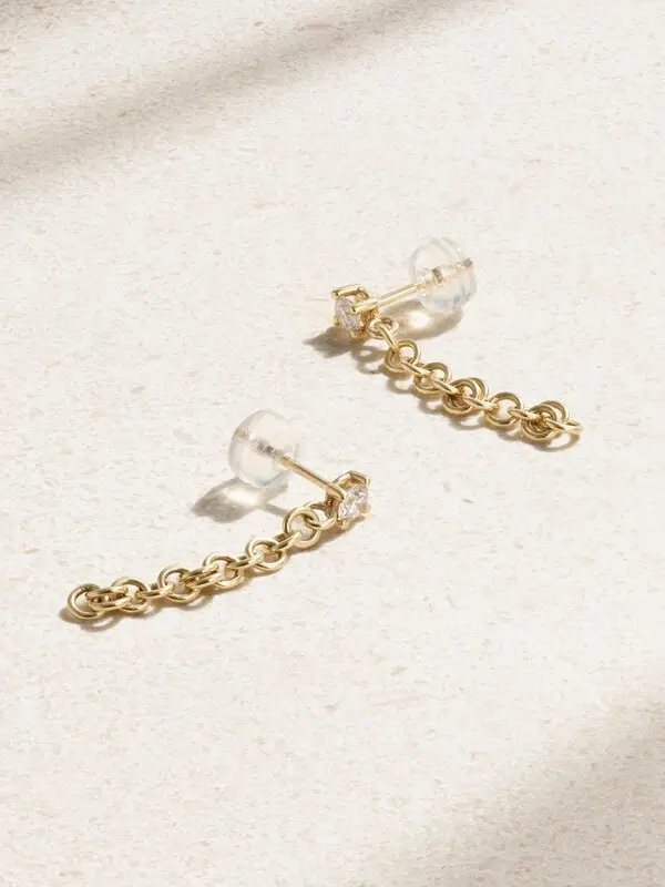 SPINELLI KILCOLLIN Anaka Diamond And 14-karat Earrings - Gold