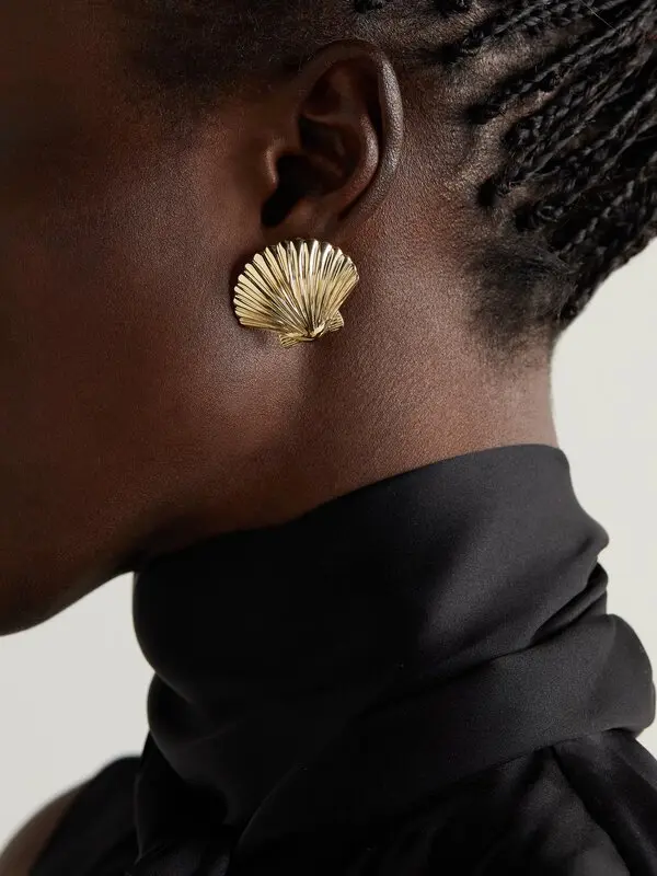 Mateo Large Venus 14-karat Earrings