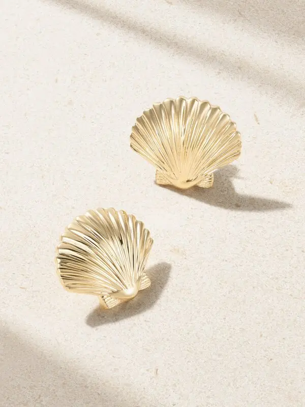 Mateo Large Venus 14-karat Earrings - Gold