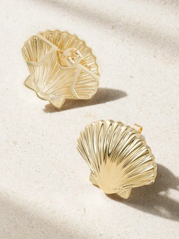 Mateo Large Venus 14-karat Earrings