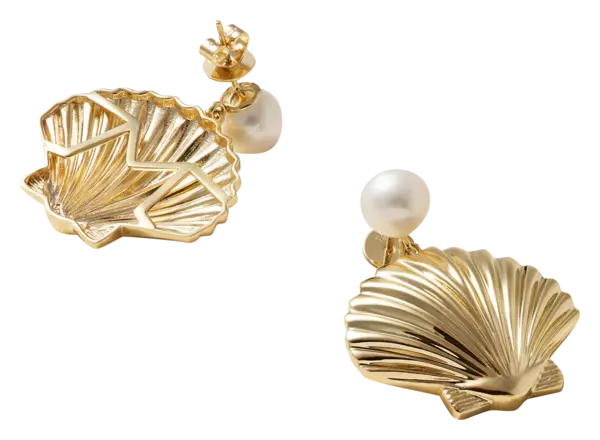 Mateo Venus 14-karat Pearl Earrings