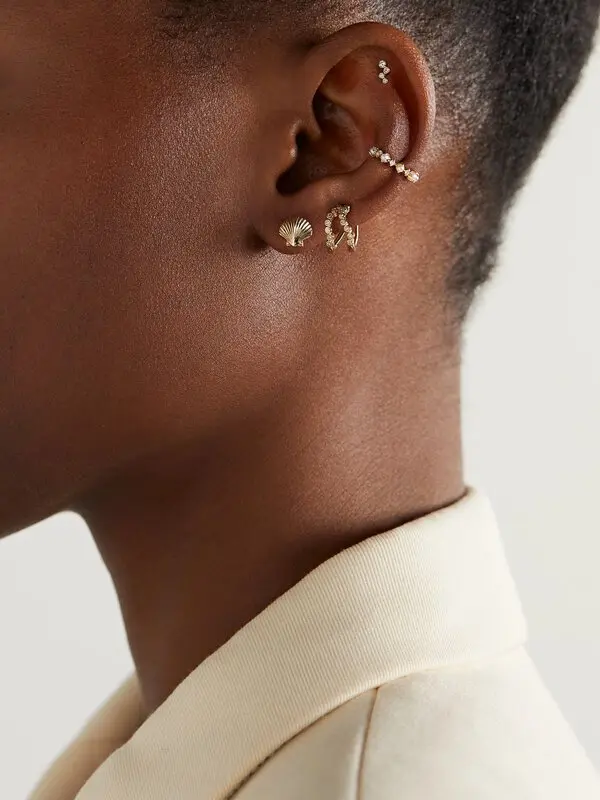 Mateo Mini Venus 14-karat Stud Earrings