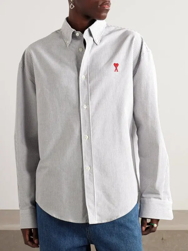 AMI Paris Adc Embroidered Shirt