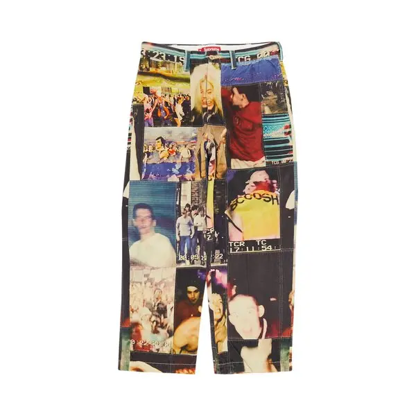 Supreme X Mark Leckey Hardcore Patchwork Chino Pant
