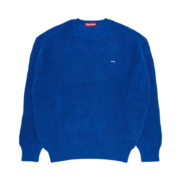 Supreme Small Box Ribbed Sweater - Blue