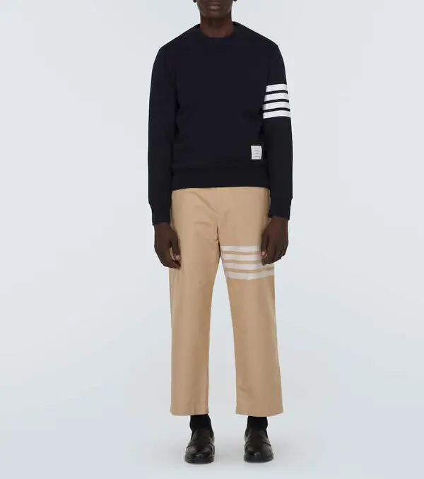 Thom Browne 4-bar Cropped Straight Pants