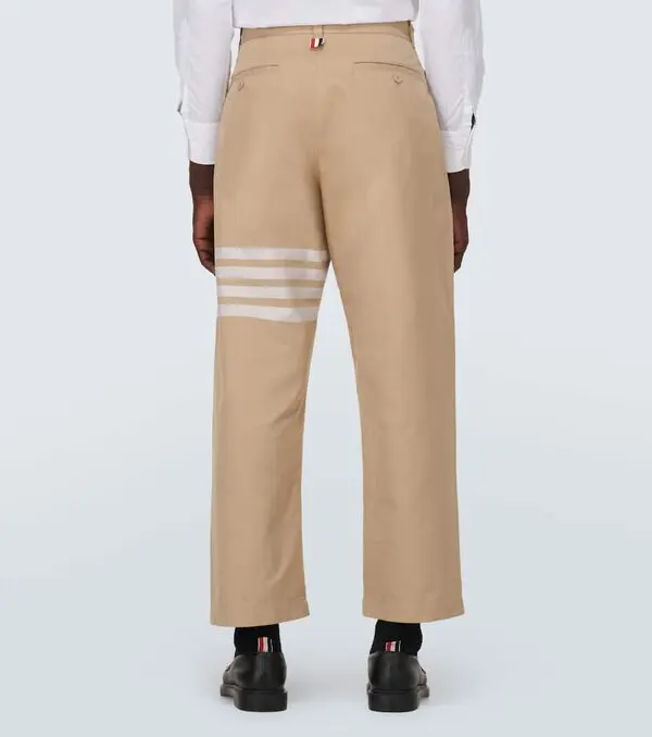 Thom Browne 4-bar Cropped Straight Pants