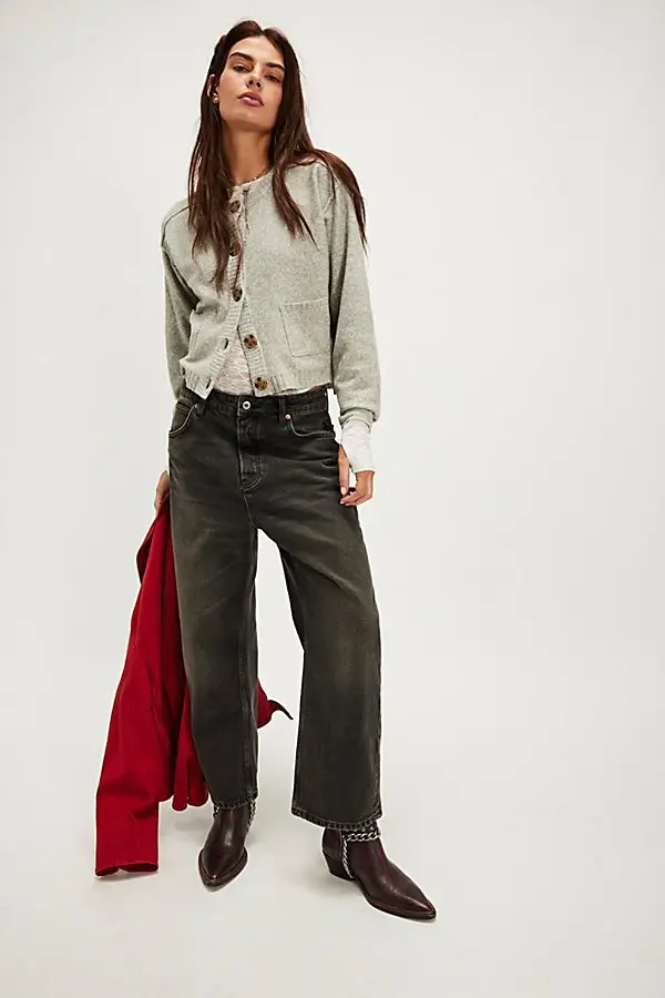 Free People We The Free Deep Trance Dropped Boyfriend Jeans - Hypnosis
