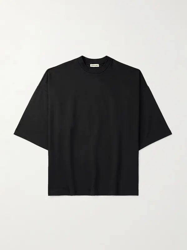 Fear Of God Thunderbird Milano Oversized Embroidered Jersey T-shirt - Black
