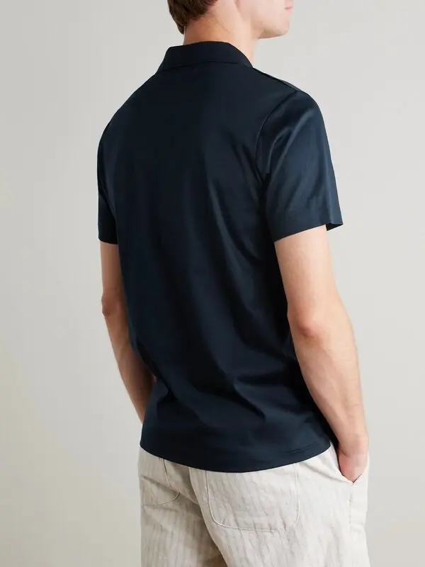Nn07 Paul 3525 Organic Cotton Polo Shirt - Blue