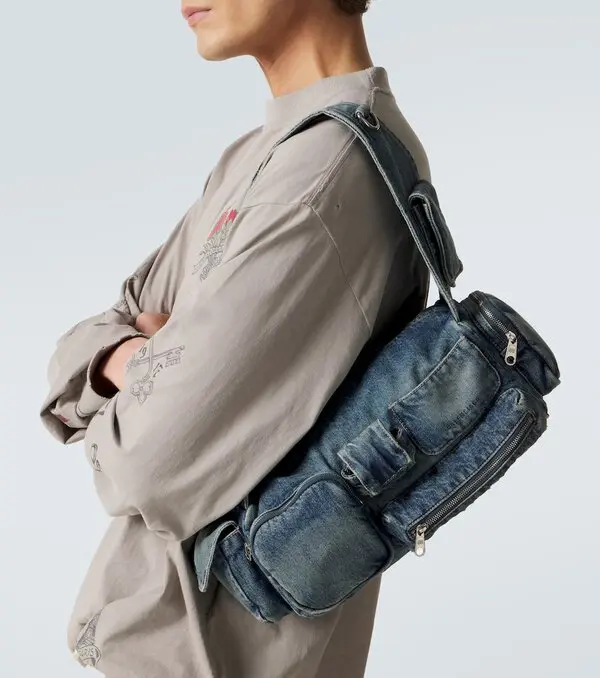 Balenciaga Superbusy Sling Small Shoulder Bag - Blue
