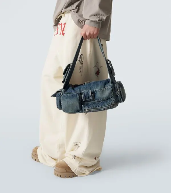 Balenciaga Superbusy Sling Small Shoulder Bag - Blue