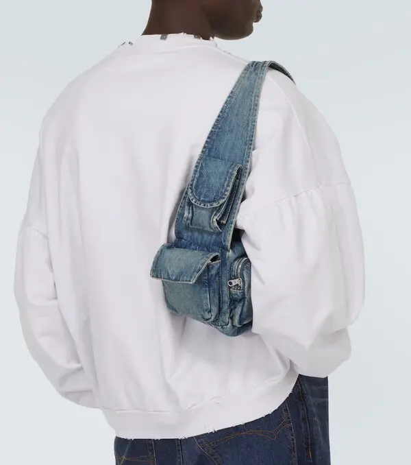 Balenciaga Superbusy Sling Small Shoulder Bag - Blue