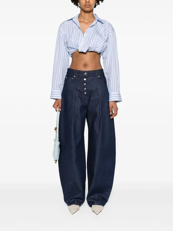 Jacquemus Le De-nimes Ovalo Jeans - Blue