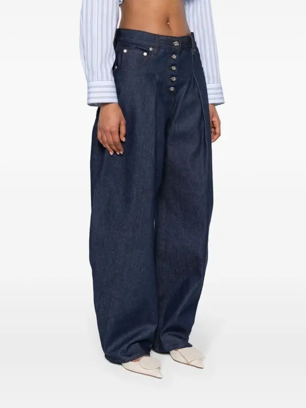 Jacquemus Le De-nimes Ovalo Jeans - Blue