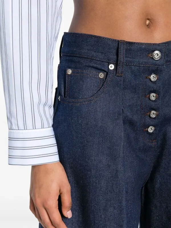 Jacquemus Le De-nimes Ovalo Jeans - Blue