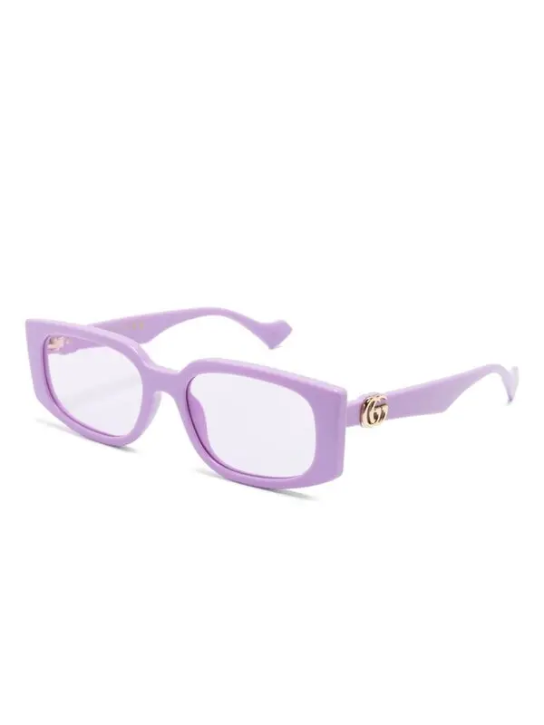 Gucci Double G Rectangle-frame Sunglasses