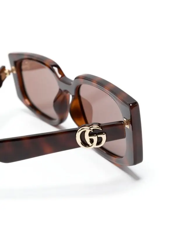 Gucci Double G Rectangle Sunglasses