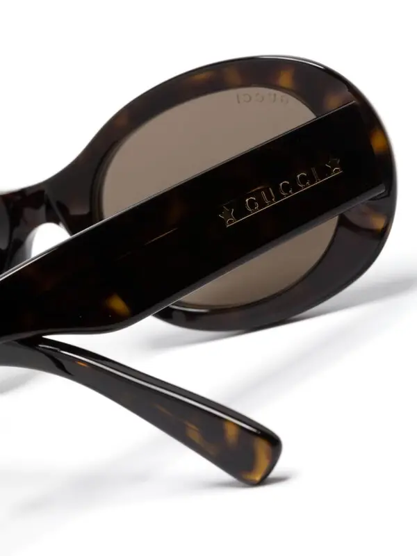 Gucci Tortoiseshell Oval Sunglasses