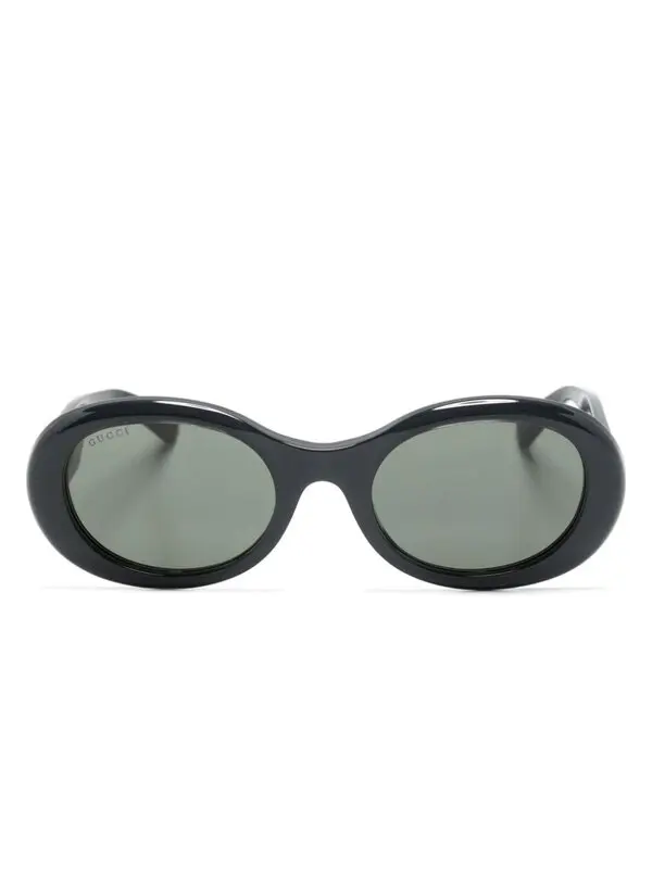 Gucci Oval-frame Sunglasses - Black
