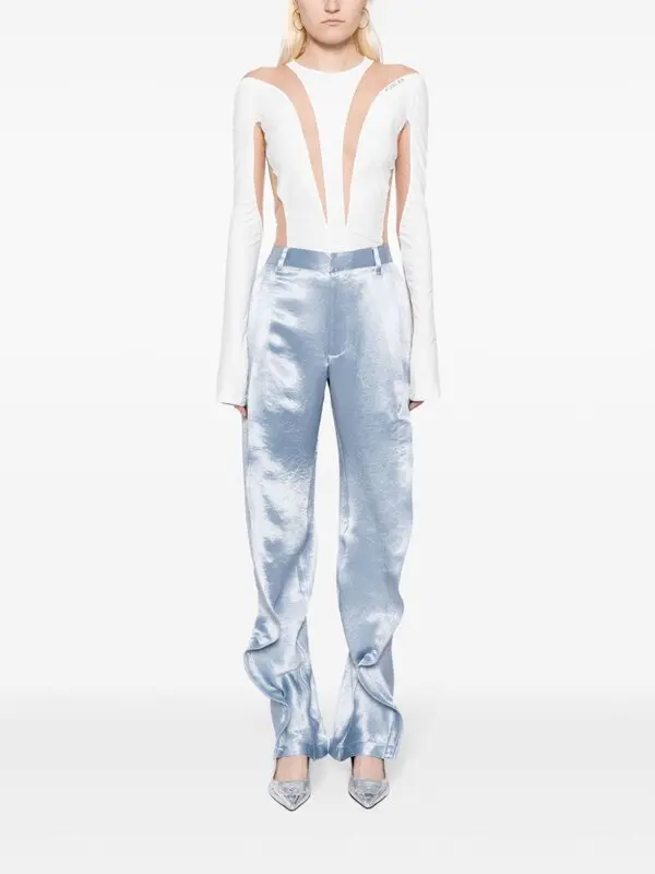 Y/project Ruffled Satin Trousers