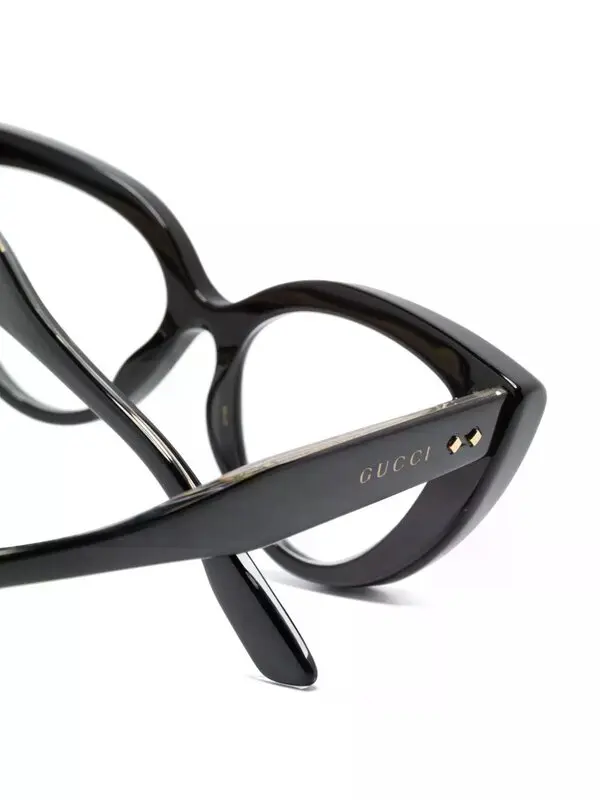 Gucci Logo-engraved Cat-eye Glasses