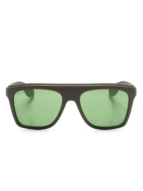 Gucci Square-frame Sunglasses - Green